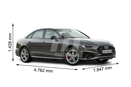Medidas Audi A4: longitud, anchura, altura y maletero