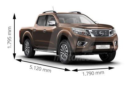 Medidas Nissan NP300 Navara: longitud, anchura, altura y maletero