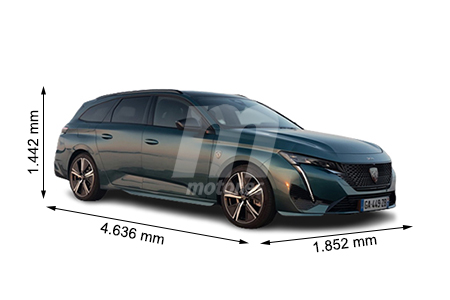 Medidas Peugeot 308: longitud, anchura, altura y maletero