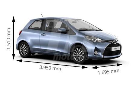 Medidas Toyota Yaris: longitud, anchura, altura y maletero
